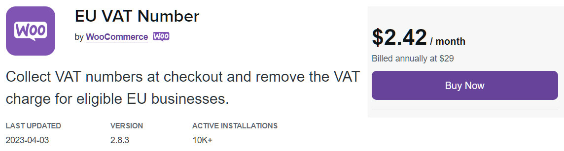 New Feature! Wholesale EU VAT Number Plugin