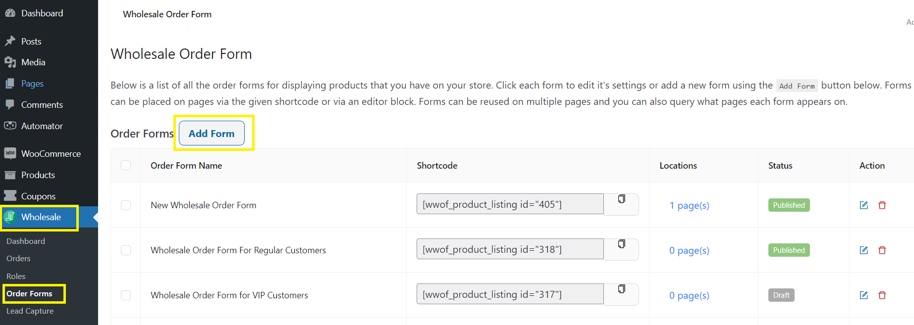 WooCommerce Ordering Guide: Creating Multiple Order Forms
