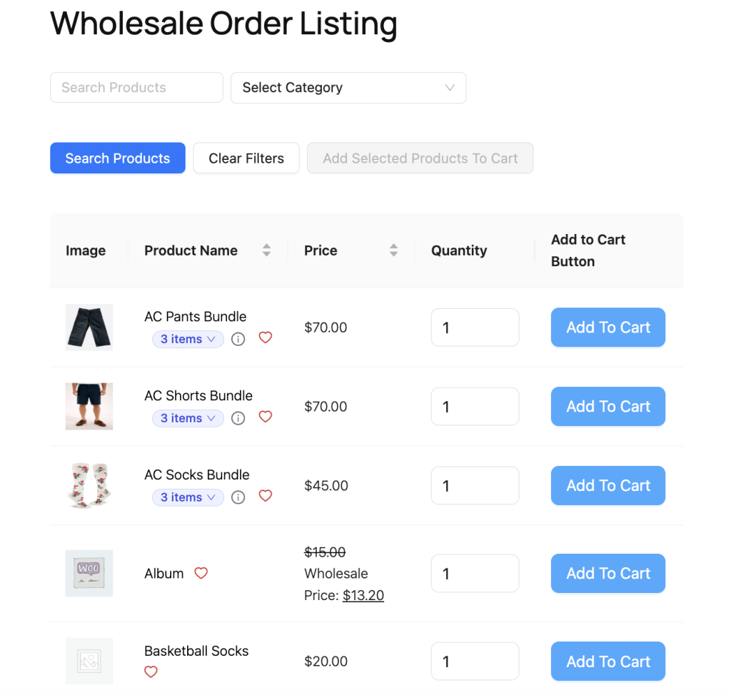 How to use product bundles in the Wholesale Order Form - Wholesale Suite